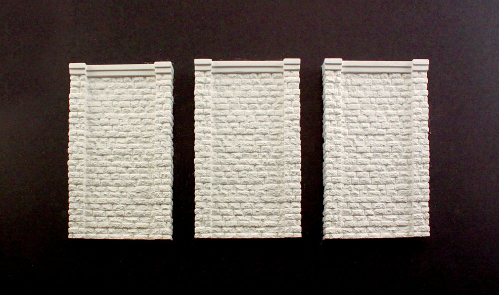 Cut Stone Retaining Wall - HO Scale - ScenesnNature