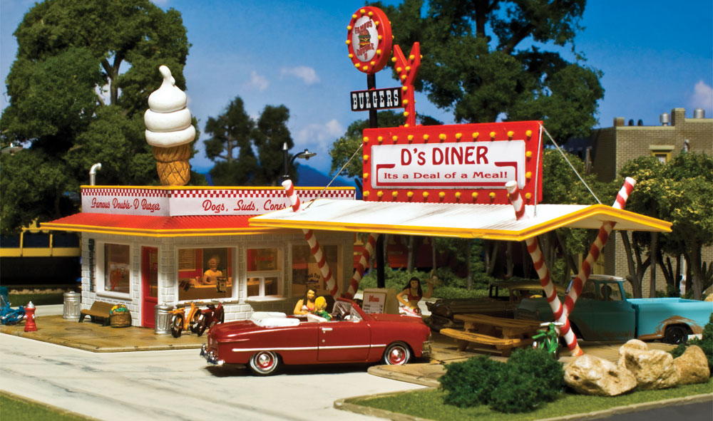 D's Diner - HO Scale Kit - ScenesnNature