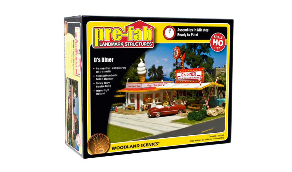 D's Diner - HO Scale Kit - ScenesnNature
